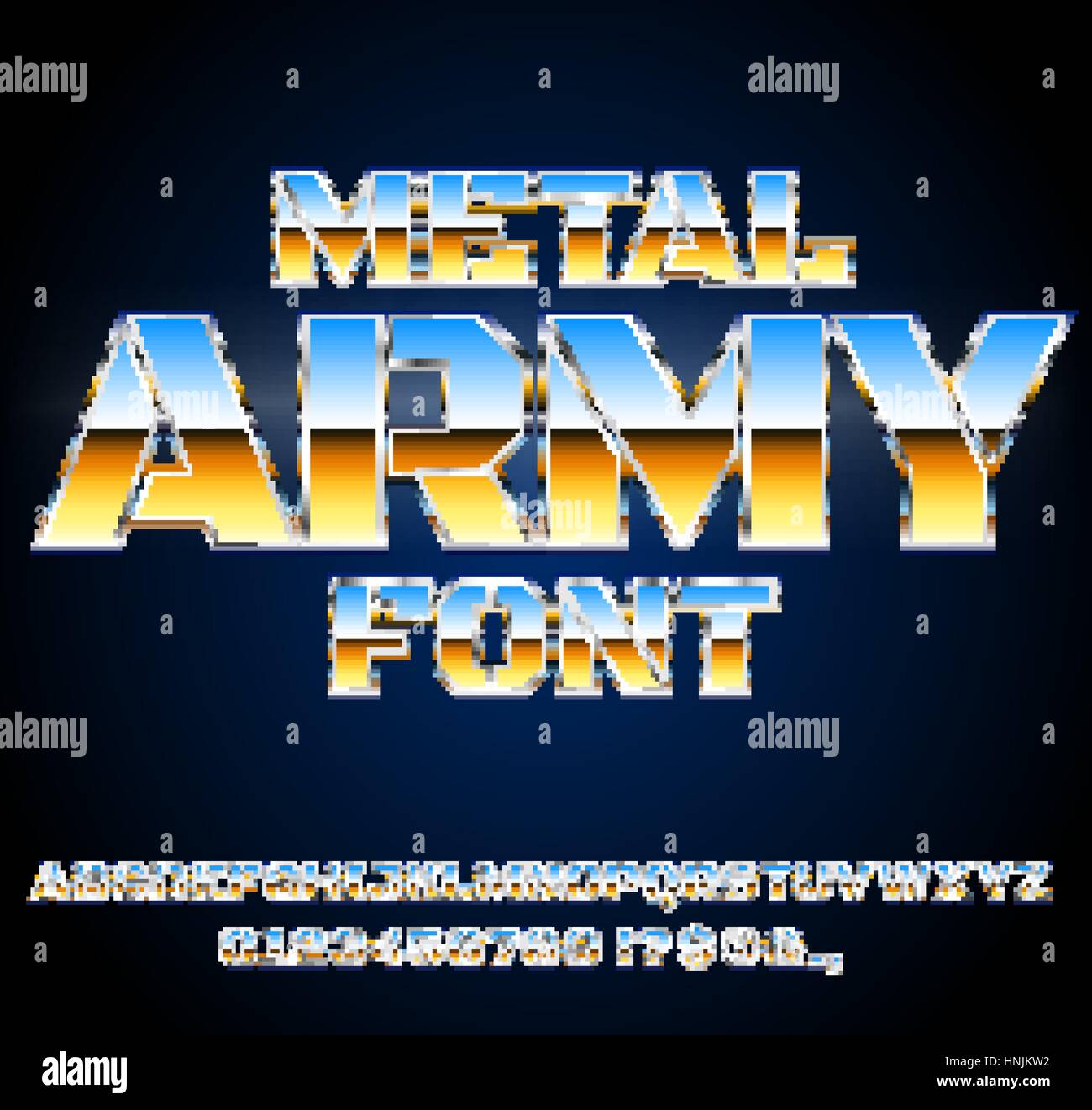 Retro Future Font Stock Vector Image & Art - Alamy