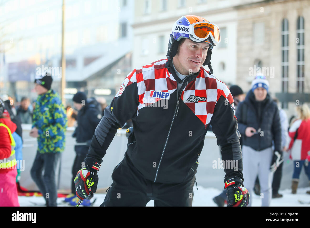 ZAGREB, CROATIA - JANUARY 15, 2017 : FIS World Snow Day for kids with ...