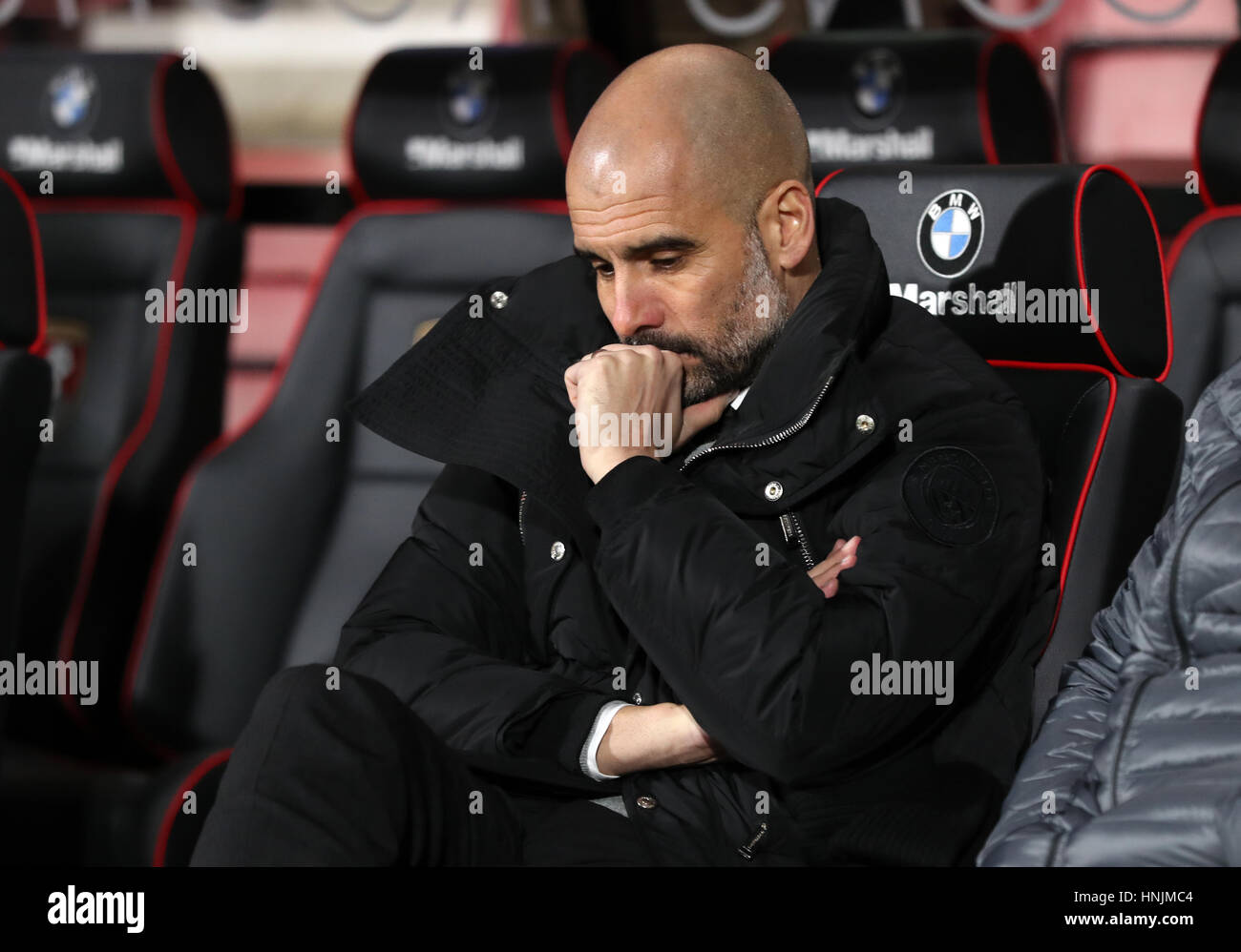 Manchester City manager Pep Guardiola before the Premier League match ...