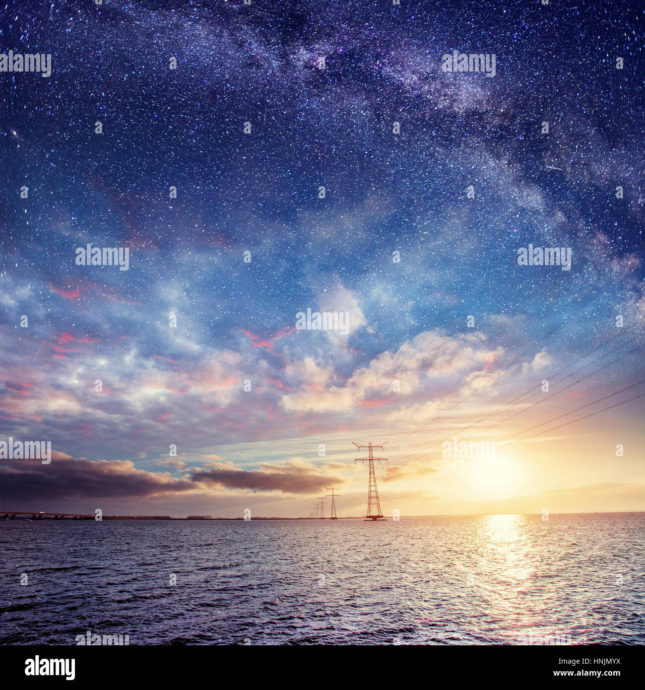 Mast night sky hi-res stock photography and images - Alamy