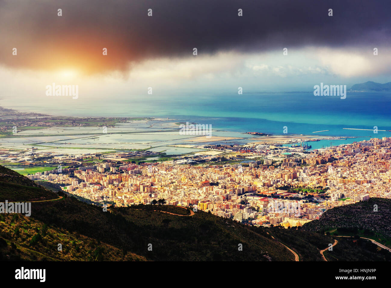 The view from the heights of the city Stock Photo - Alamy