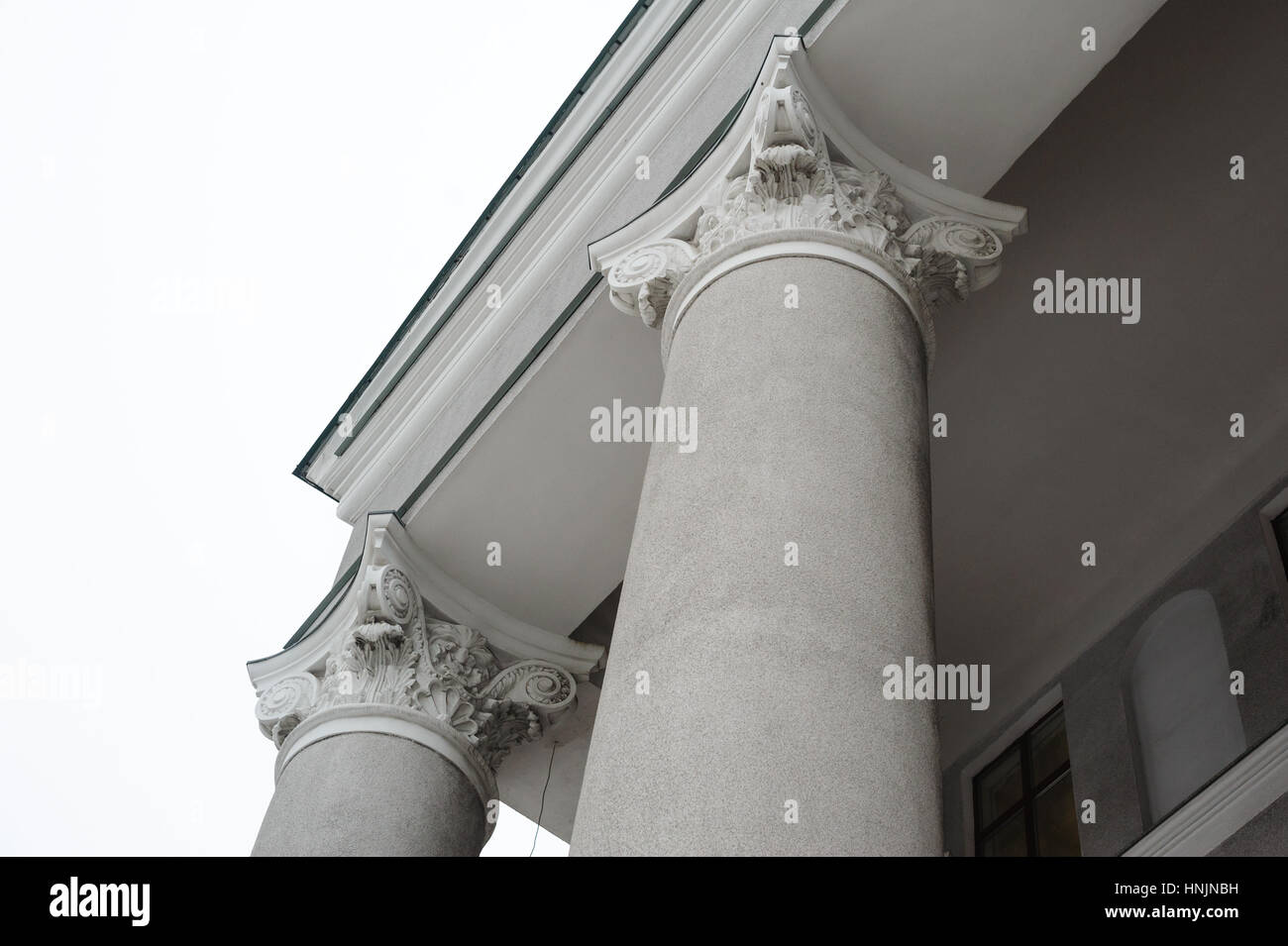 columns on the facade of the building Stock Photo - Alamy