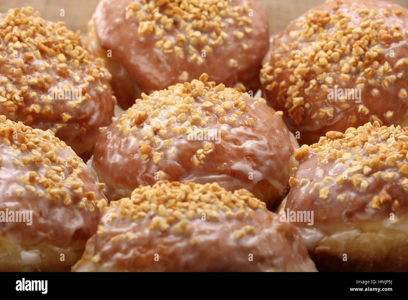 Traditional Polish donuts with walnuts and space for text Stock Photo ...