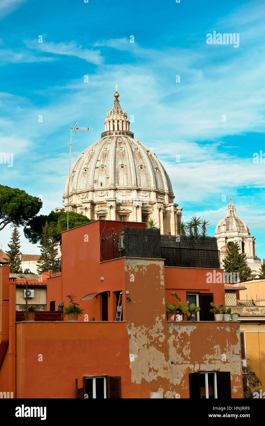 Saint Peter cathedral’s dome seen from the back, dominating the ...