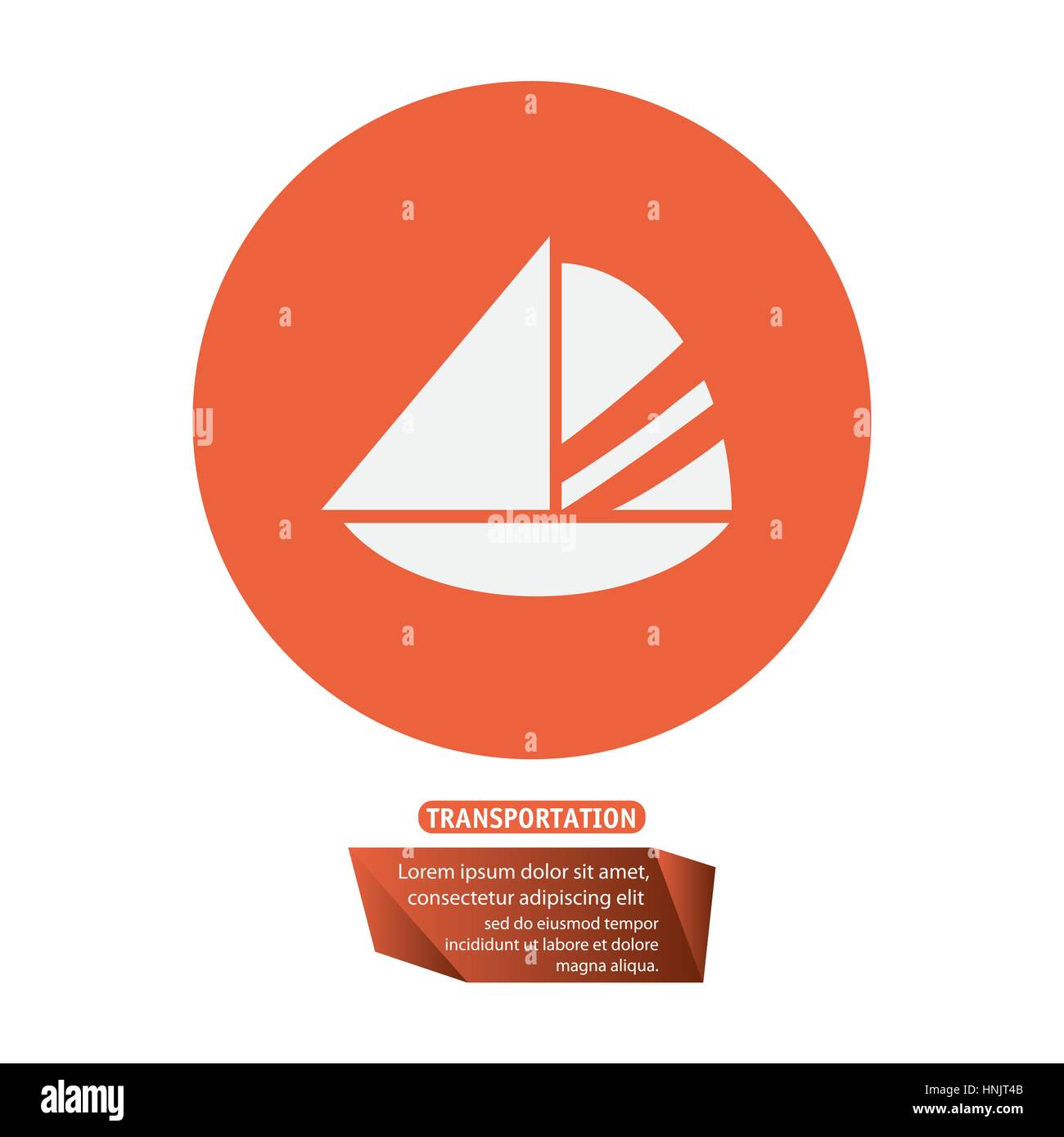 sailing boat transport pictogram vector illustration eps 10 Stock ...