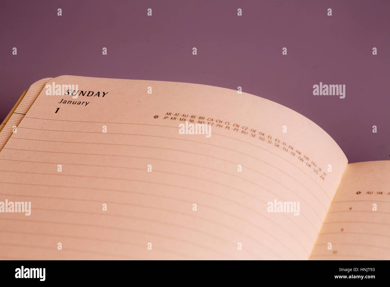 Sunday the 1st calendar hi-res stock photography and images - Alamy
