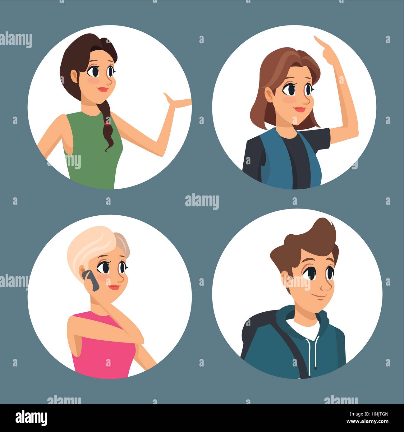 group people communication dialog round icons vector illustration eps ... group people communication dialog round icons vector illustration eps ...