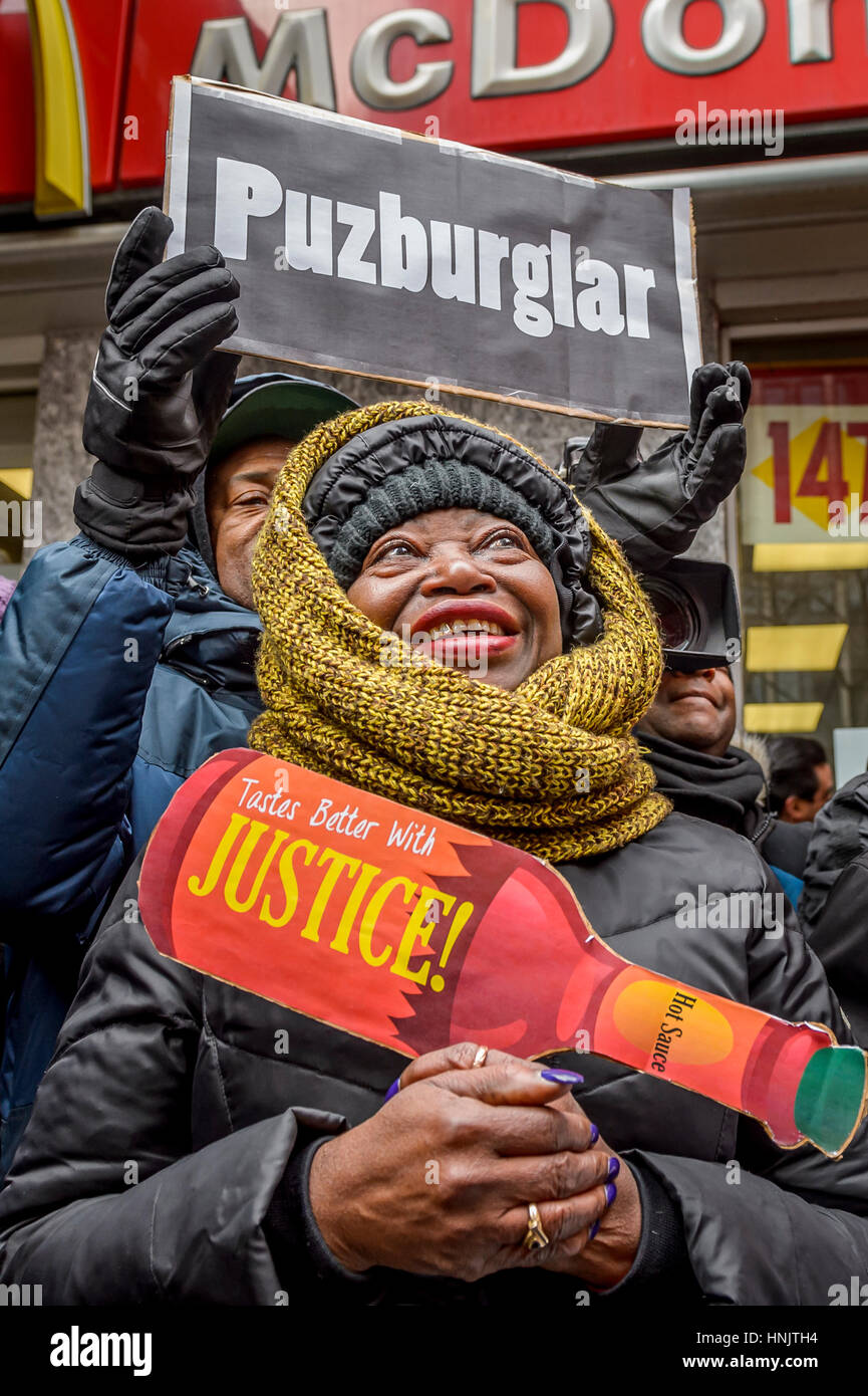 New York, New York, USA. 13th Feb, 2017. Days ahead of Andy Puzder's ...