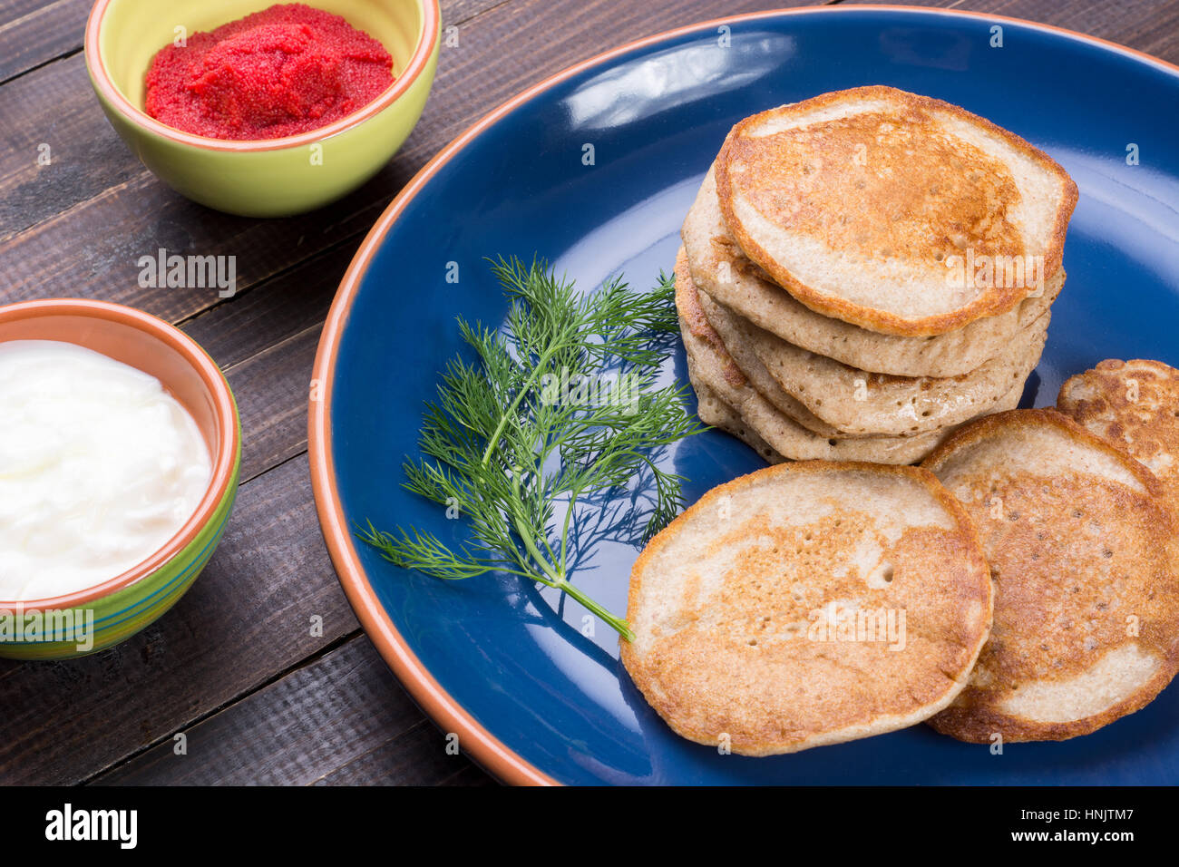 Russian blinis hi-res stock photography and images - Alamy