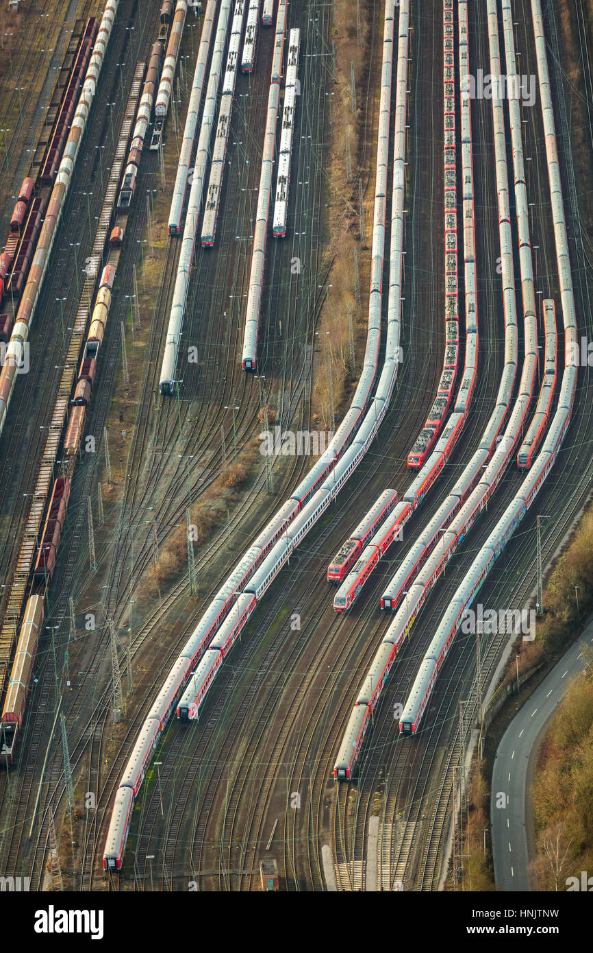 wagons, passenger train trailer depot Hammer freight station, freight ...