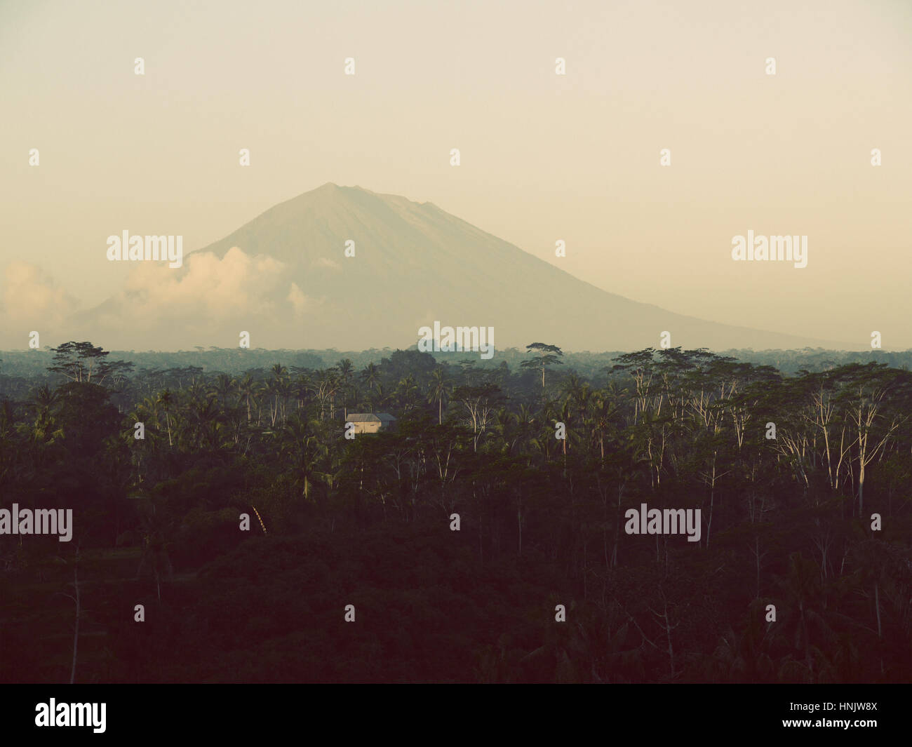 Holy mountain Agung spectacular view. Bali, Indonesia Stock Photo - Alamy