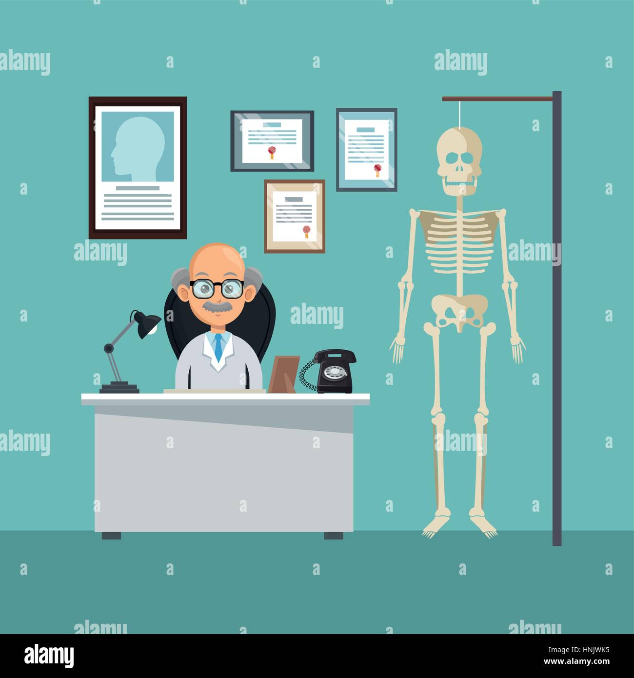 doctor office professional practitioner vector illustration eps 10 ...