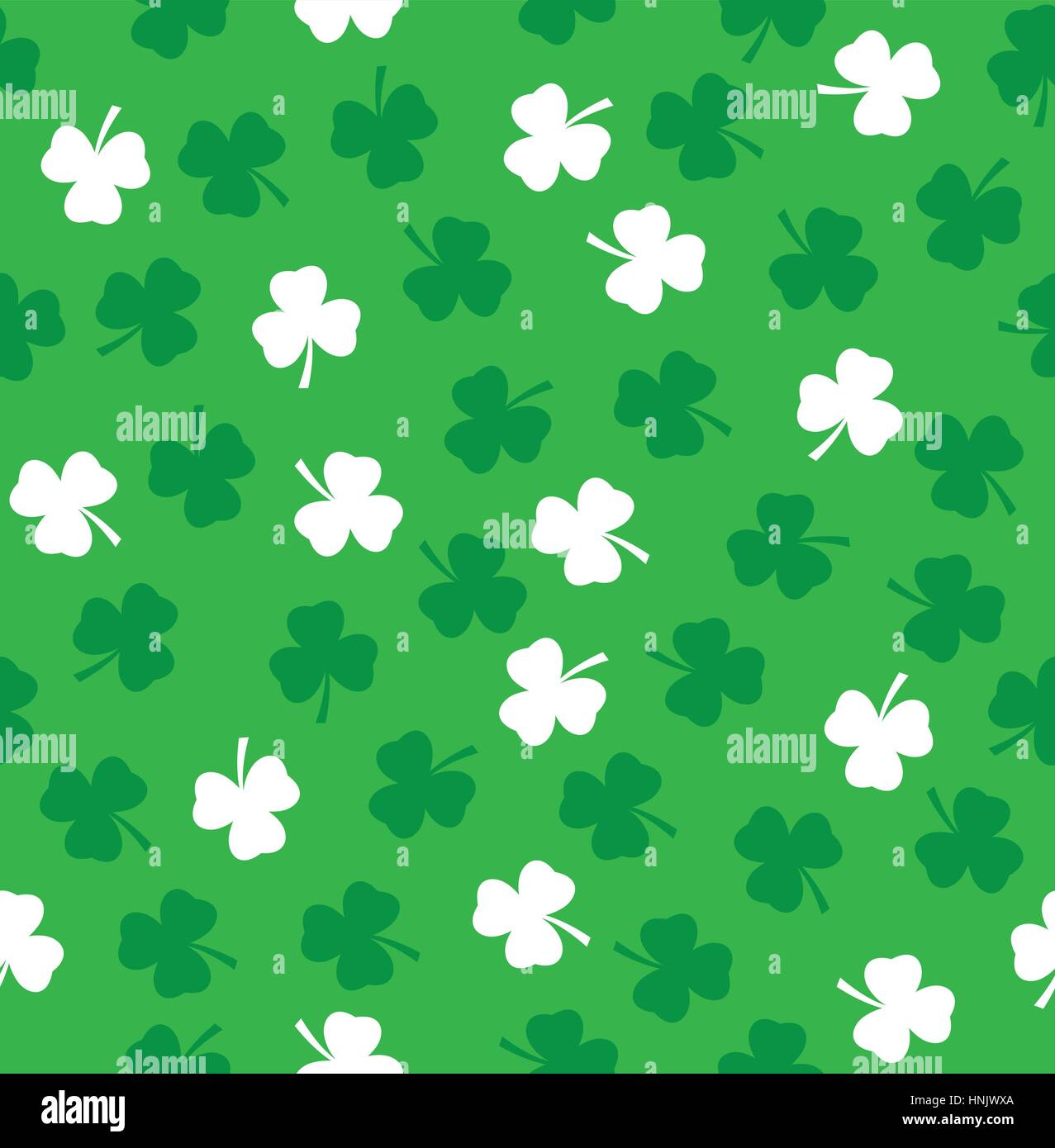 Vector Illustration Of Shamrock Seamless Background St Patrick Day
