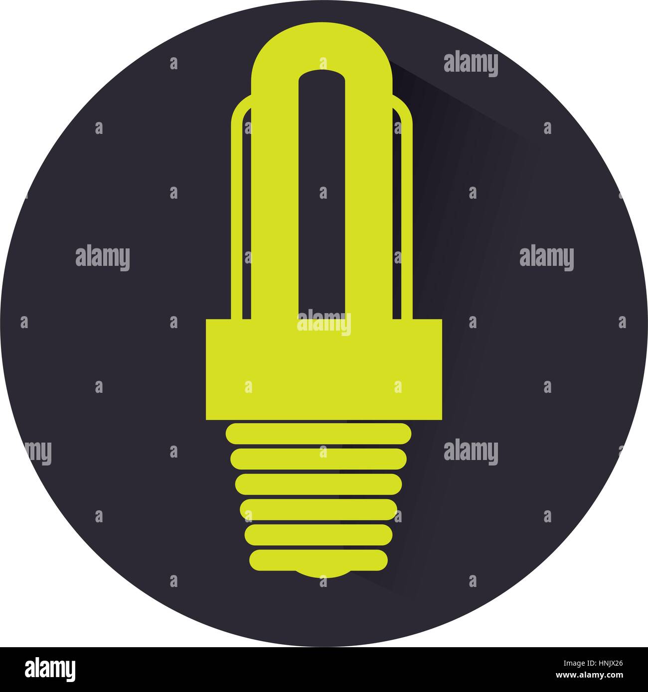 circular border with light bulb modern vector illustration Stock Vector ...