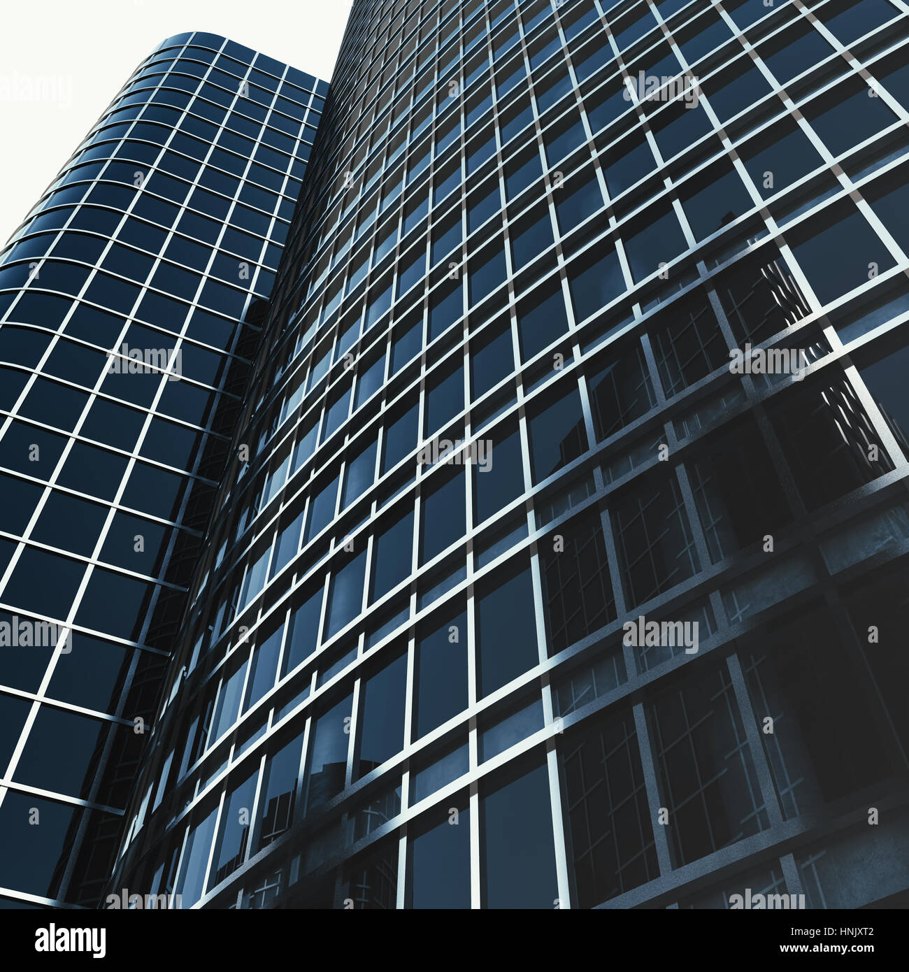 View of the glass building, high-rise building, skyscraper, commercial ...