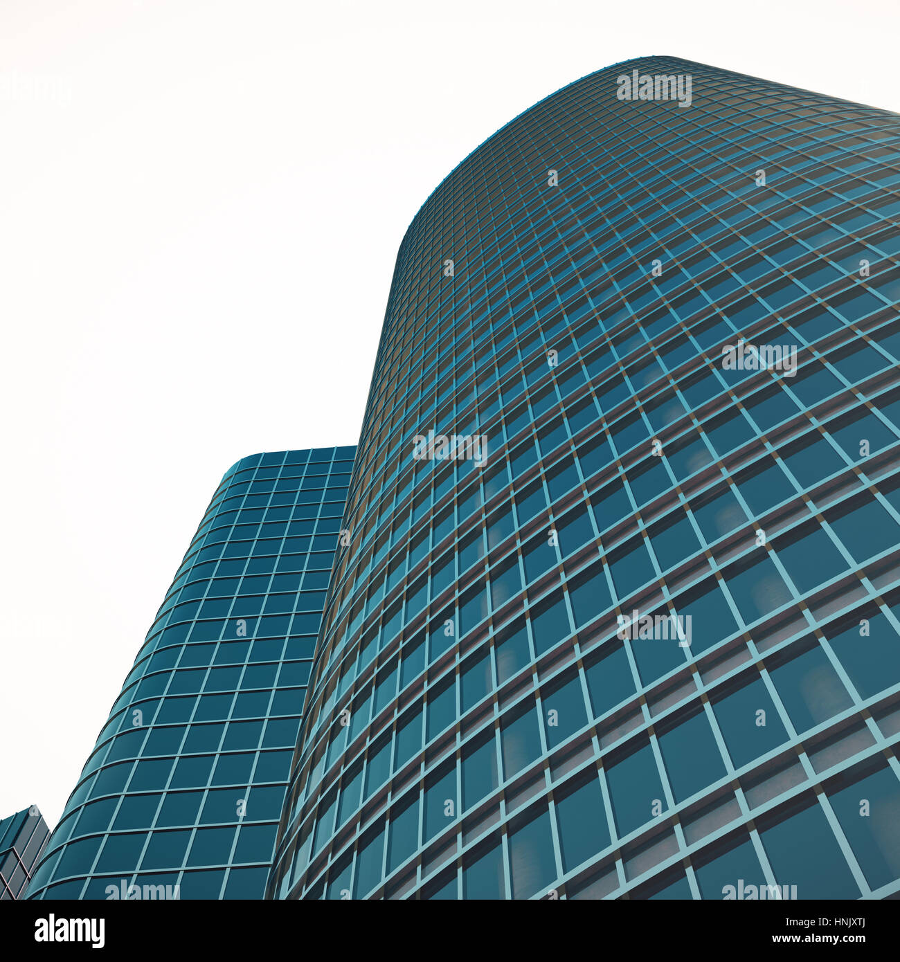 Skyscrapers with blue glass, high rise building, skyscrapers, business ...