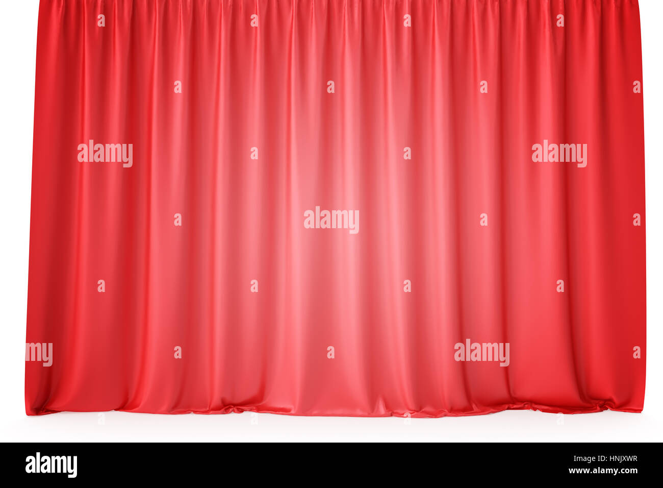 Luxury scarlet red silk velvet curtains realistic. 3d rendering Stock ...