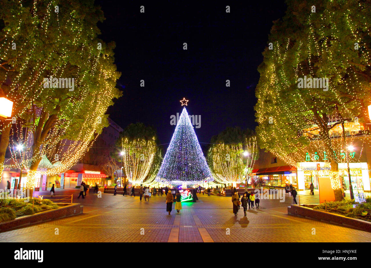The Tama Center Illuminations Tama city Tokyo Japan Stock Photo - Alamy