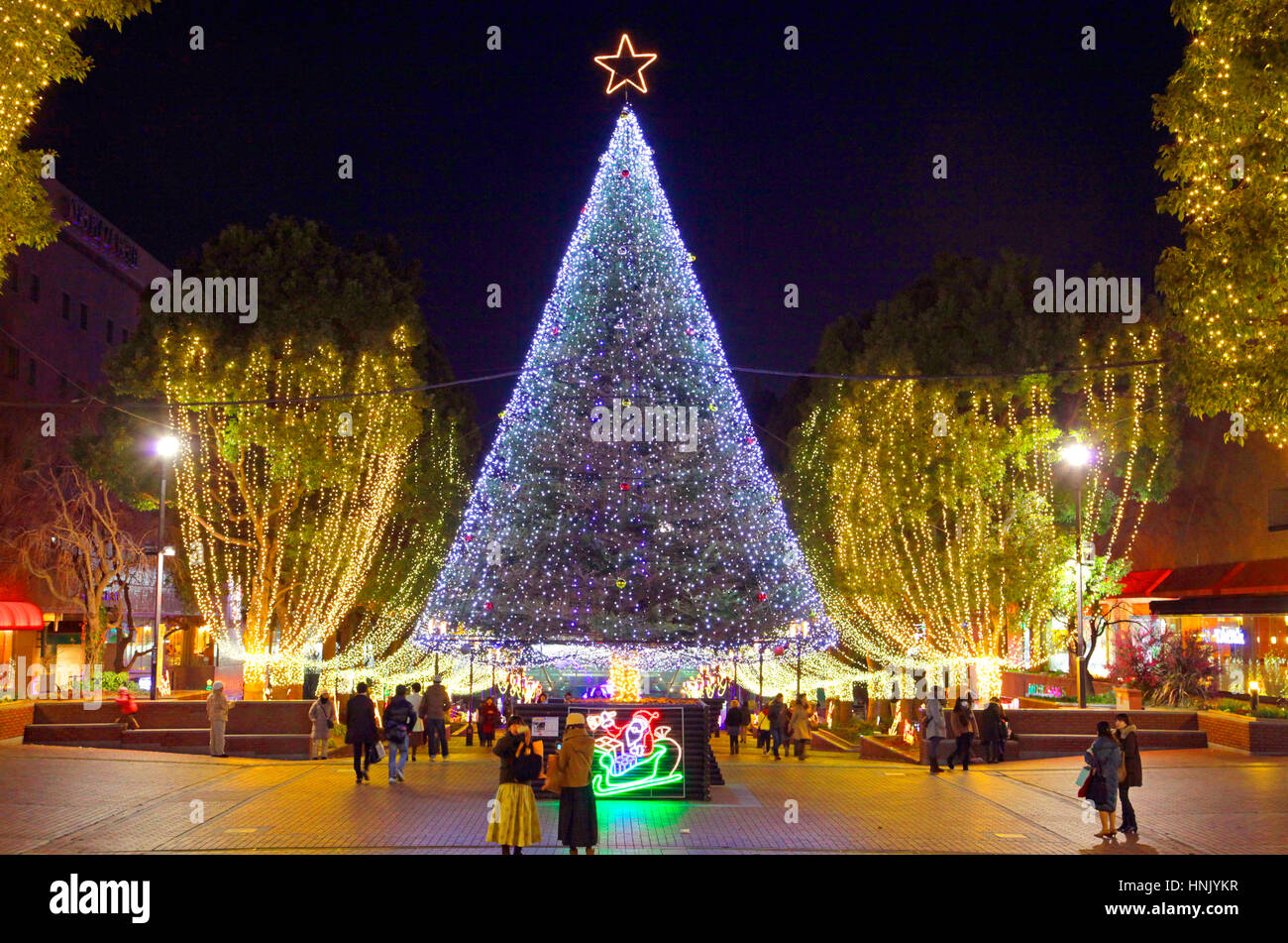 The Tama Center Illuminations Tama city Tokyo Japan Stock Photo - Alamy