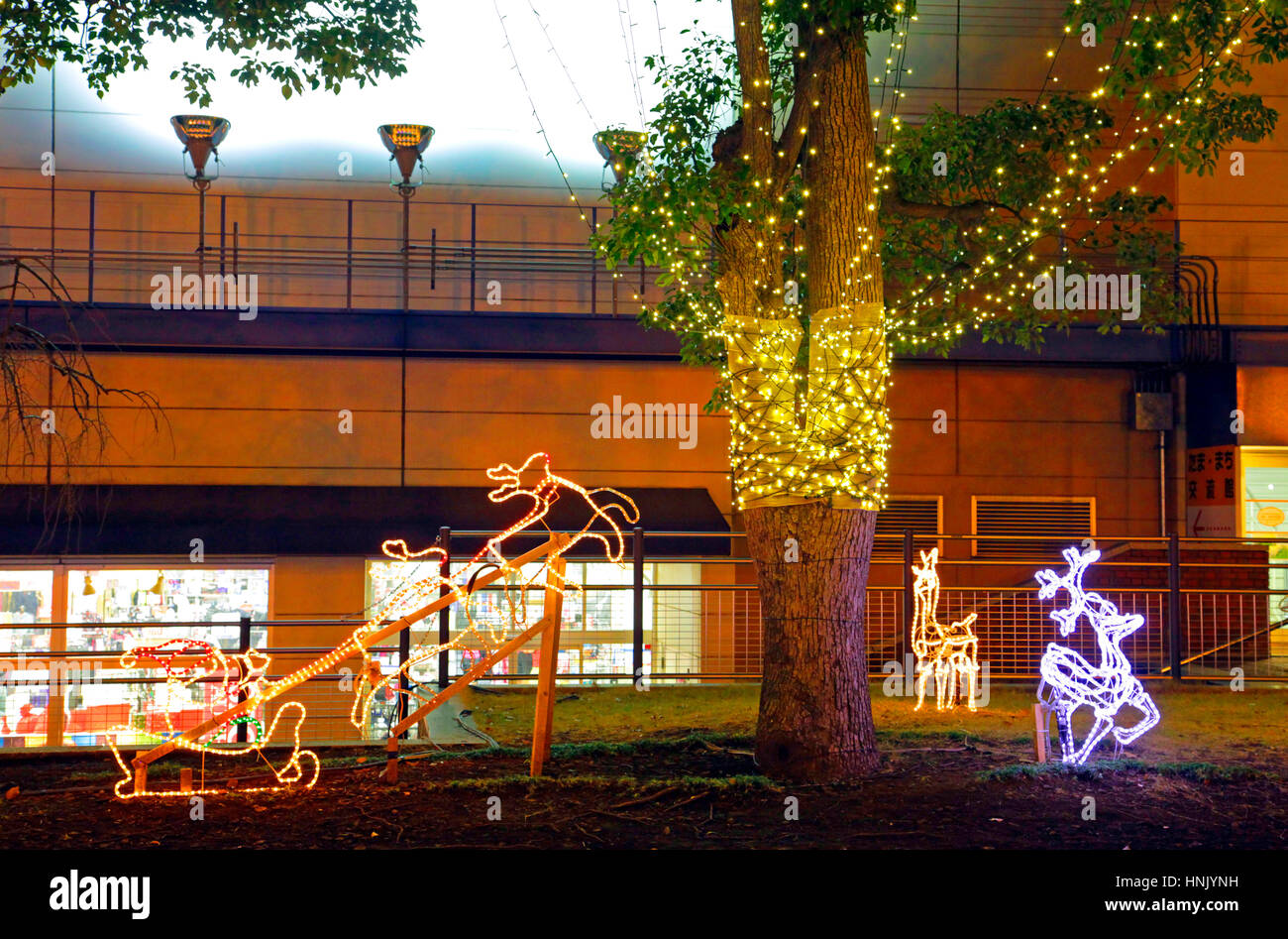 The Tama Center Illuminations Tama city Tokyo Japan Stock Photo - Alamy