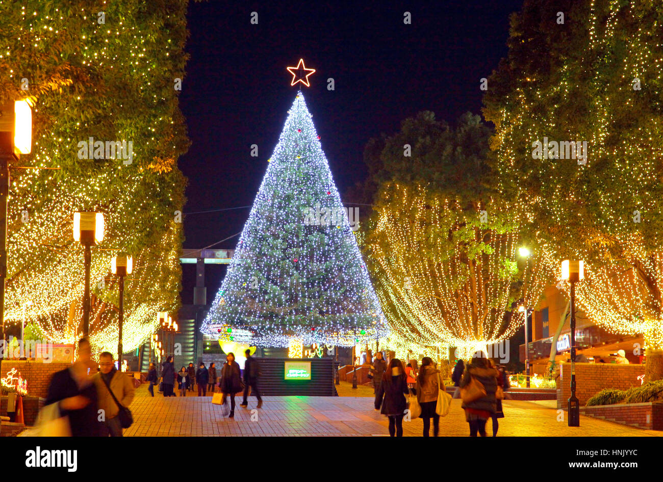 The Tama Center Illuminations Tama city Tokyo Japan Stock Photo - Alamy