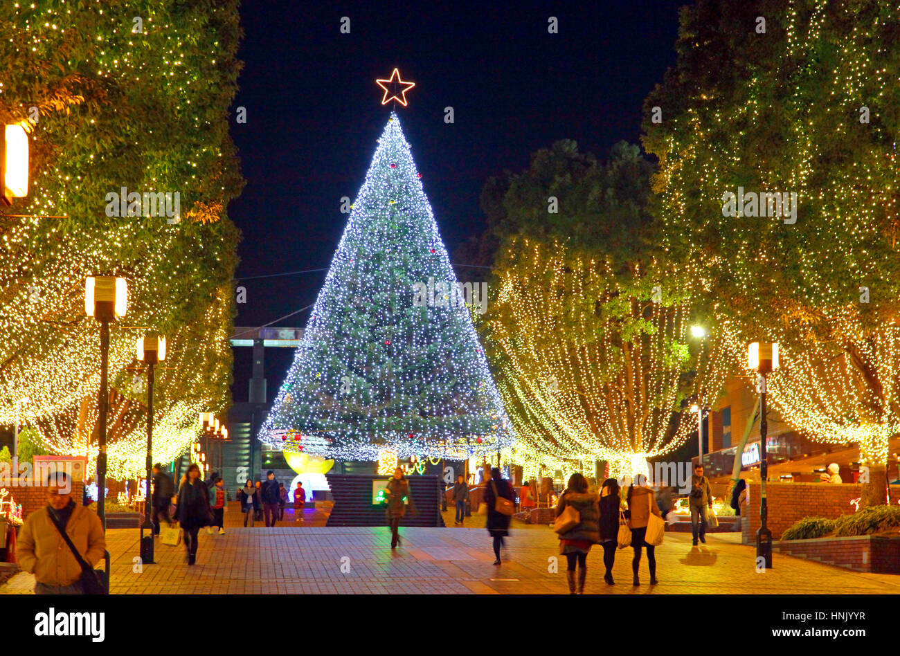 The Tama Center Illuminations Tama city Tokyo Japan Stock Photo - Alamy