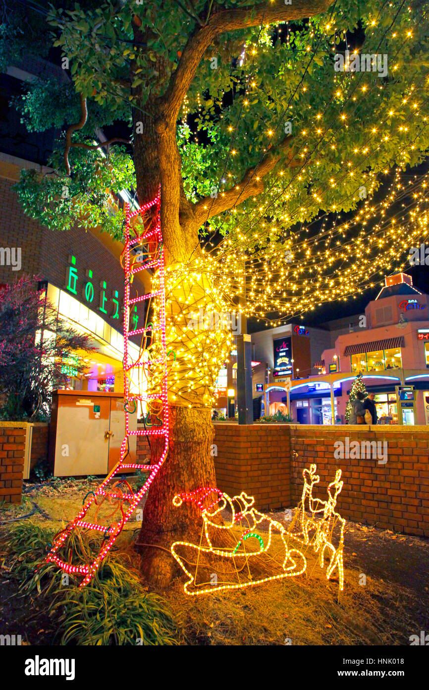 The Tama Center Illuminations Tama city Tokyo Japan Stock Photo - Alamy