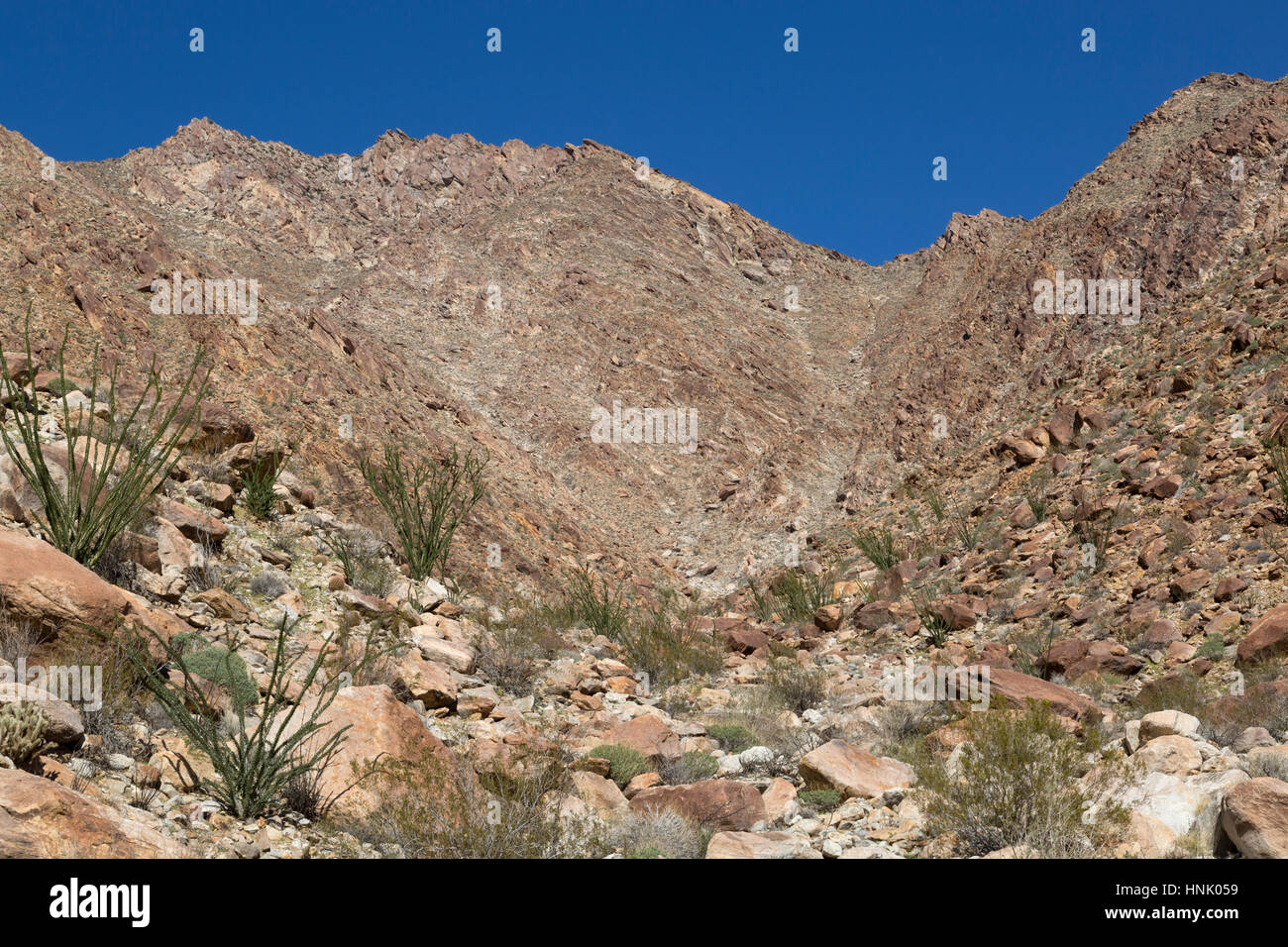 Typical Landscape in Anza Borrego Desert State Park, California Stock ...