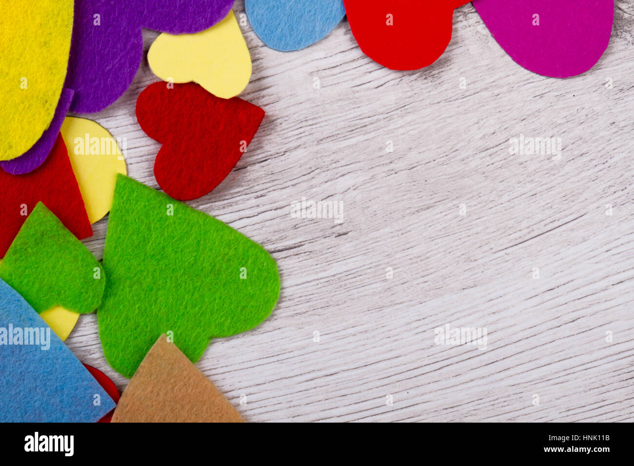 Lots of multicolored hearts Stock Photo - Alamy