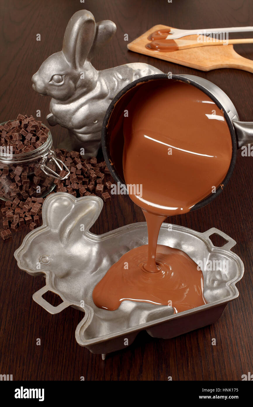 Melted bunny chocolate hi-res stock photography and images - Alamy