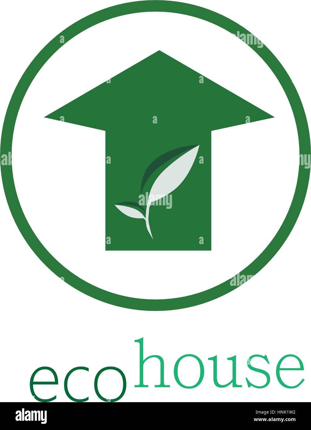 Eco House Logo Template Stock Vector Image & Art - Alamy