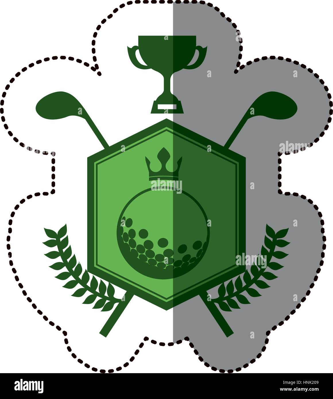 symbol golf emblem icon image, vector illustration Stock Vector Image ...