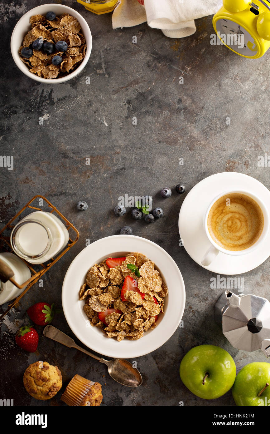 Healthy eating multigrain flakes top hi-res stock photography and ...