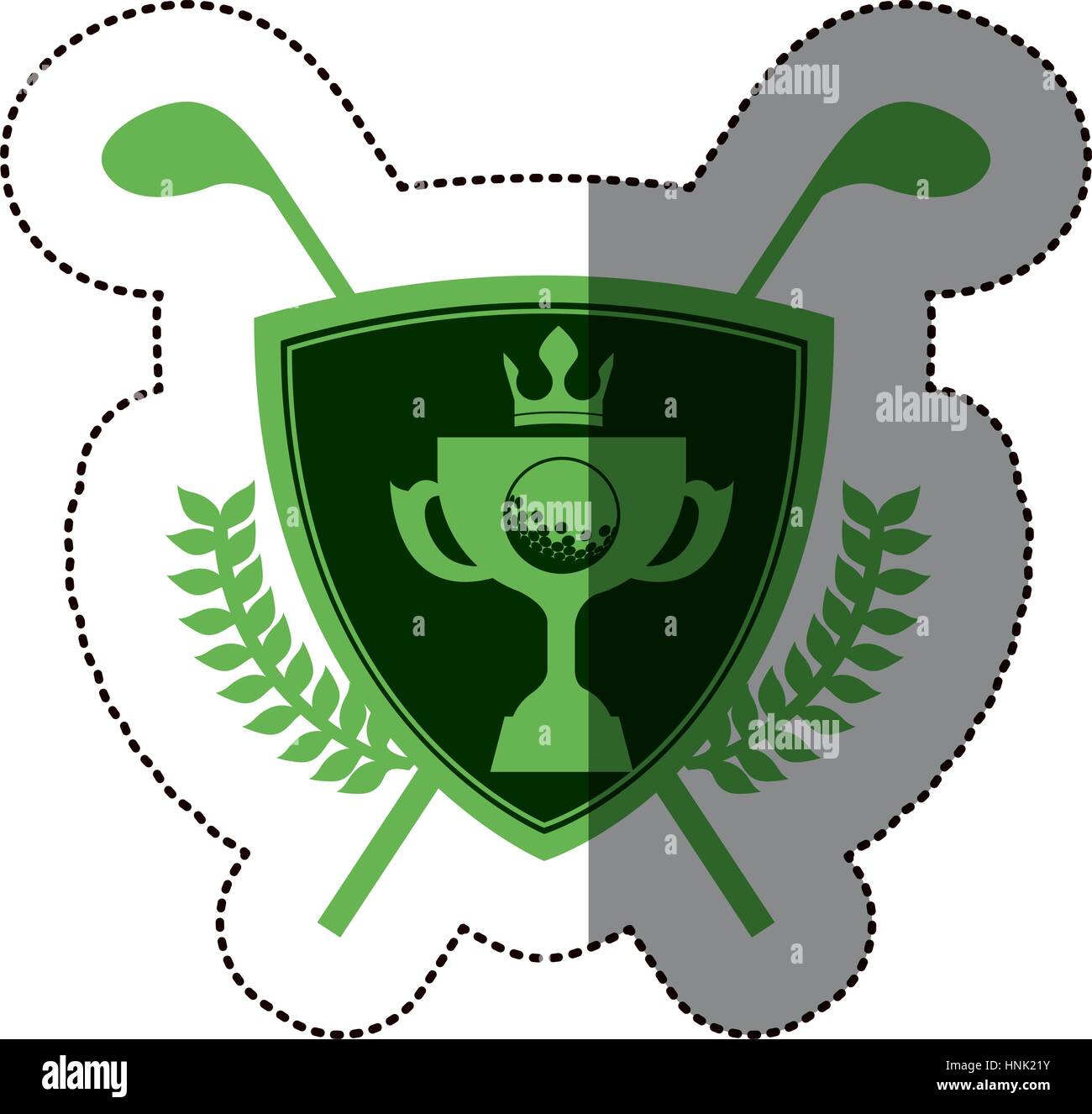 symbol golf emblem icon image, vector illustration Stock Vector Image ...