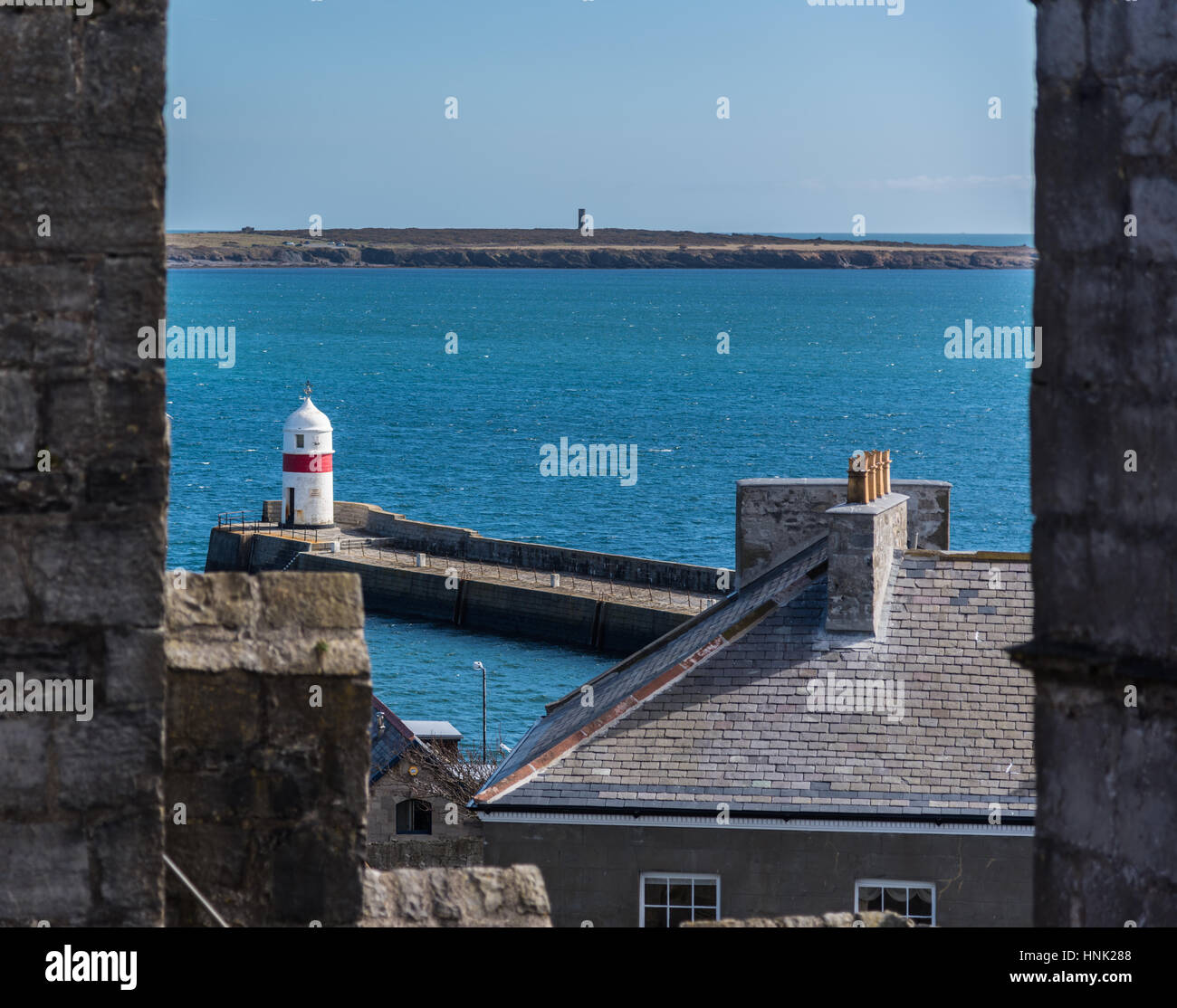 Castletown Bay viewed from Castle Rushen Stock Photo - Alamy