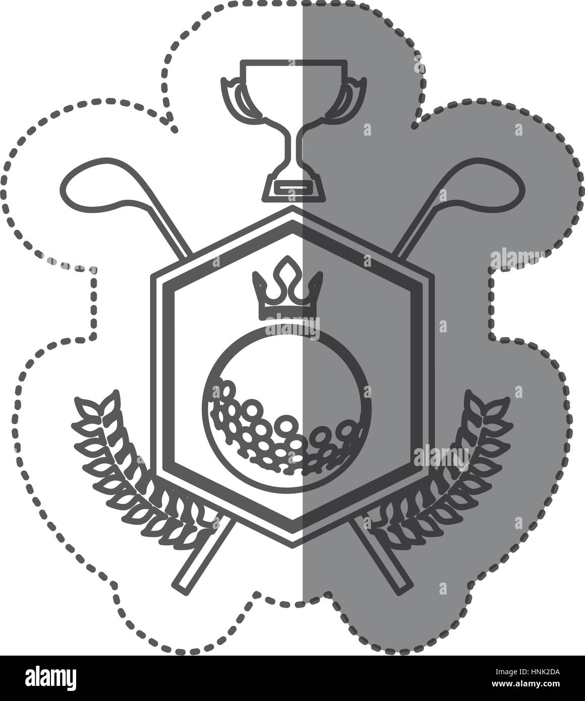 symbol golf emblem icon image, vector illustration Stock Vector Image ...