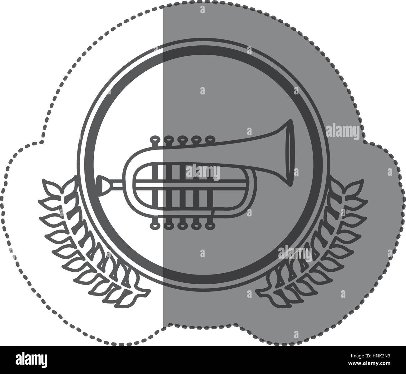symbol trumpet icon stock, vector illustration image Stock Vector Image ...