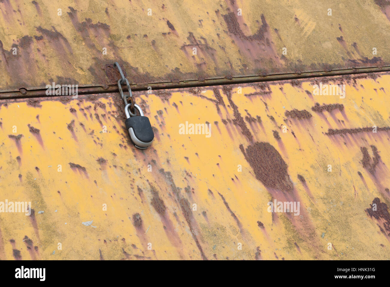 Padlock securing metal tool security box. Abstract metaphor for login ...