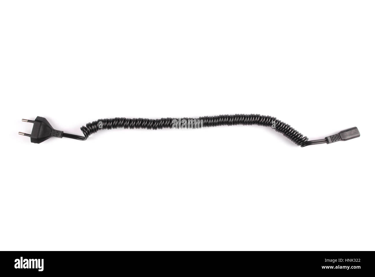 Cable the electric shaver isolated on white background with soft shadow ...