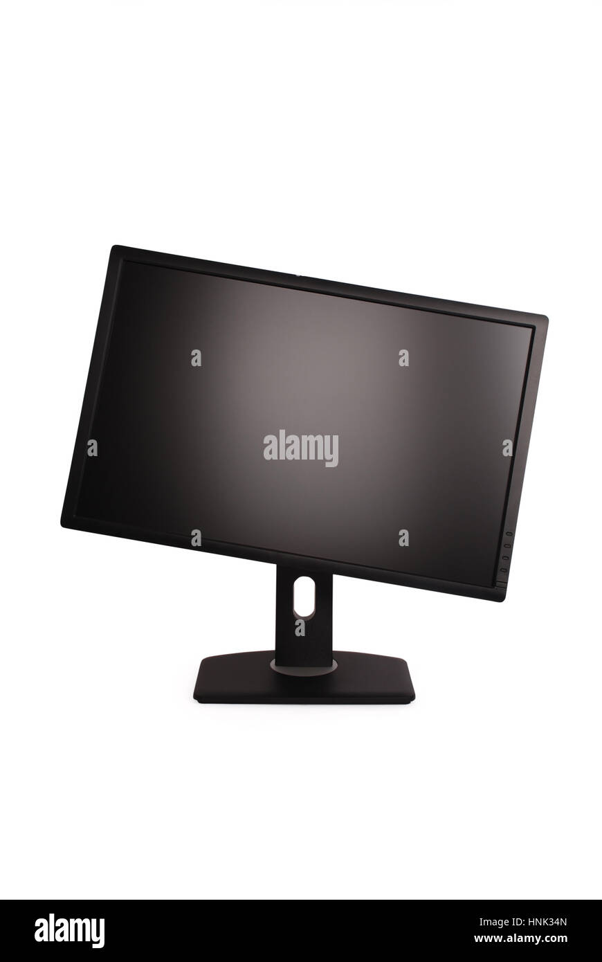 Black PC monitor white background with soft shadow (Clipping path Stock ...