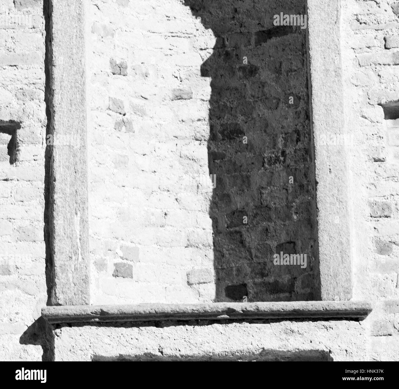 in italy antique historical medieval decoration wall and window Stock ...