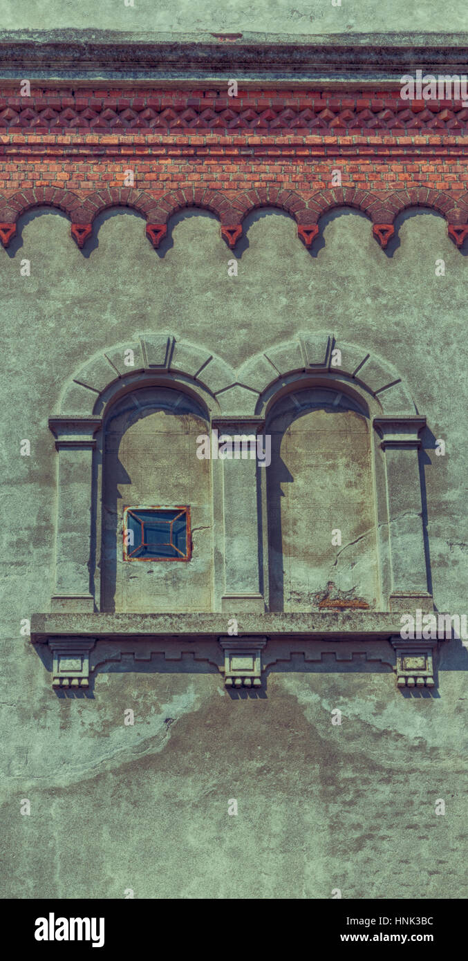 in italy antique historical medieval decoration wall and window Stock ...