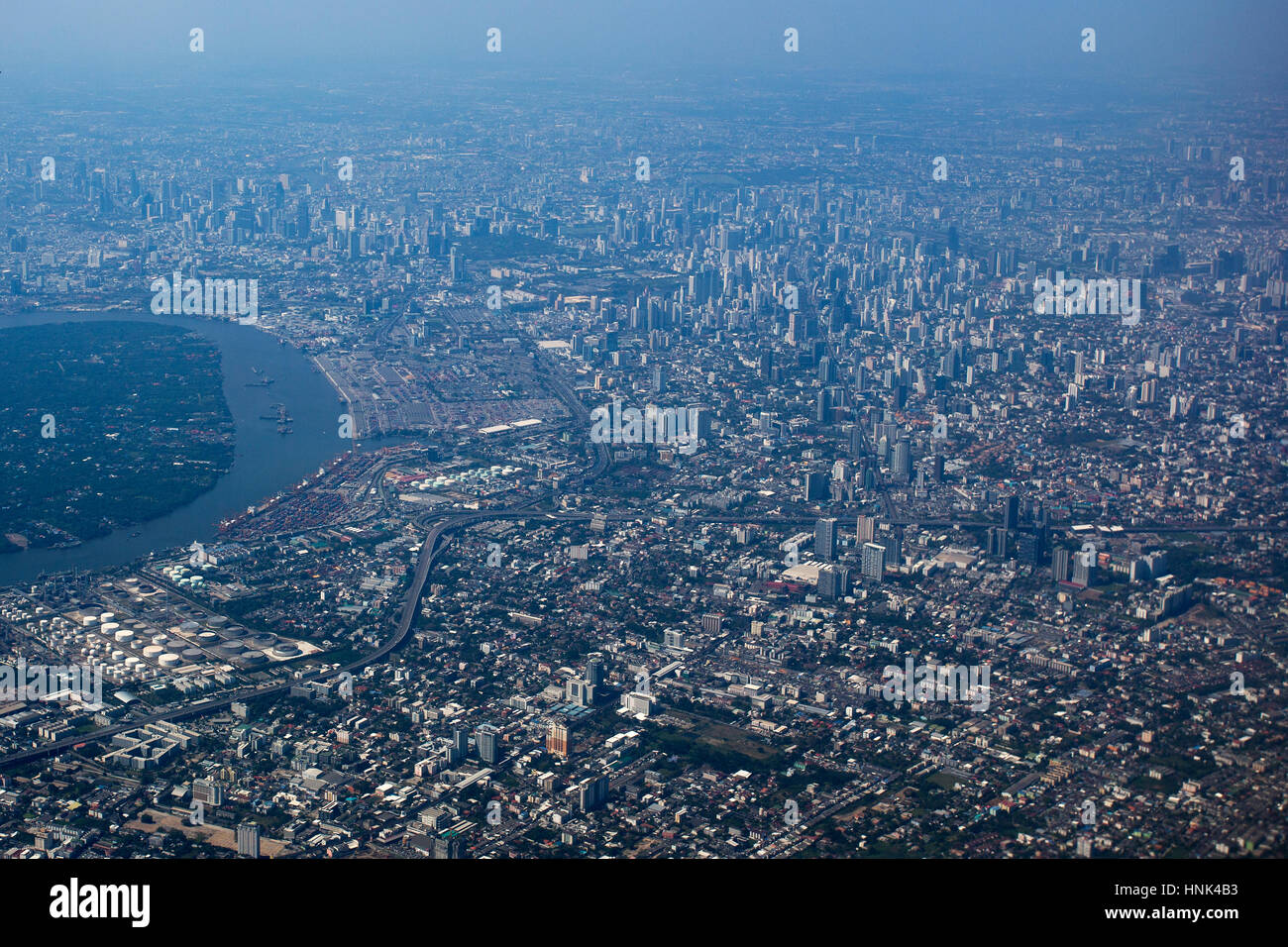 Bankok aerial view Stock Photo - Alamy