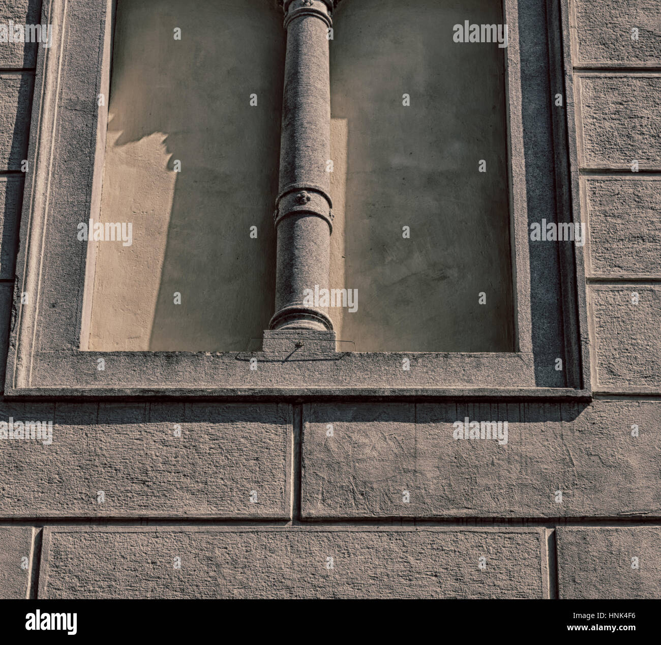 in italy antique historical medieval decoration wall and window Stock ...