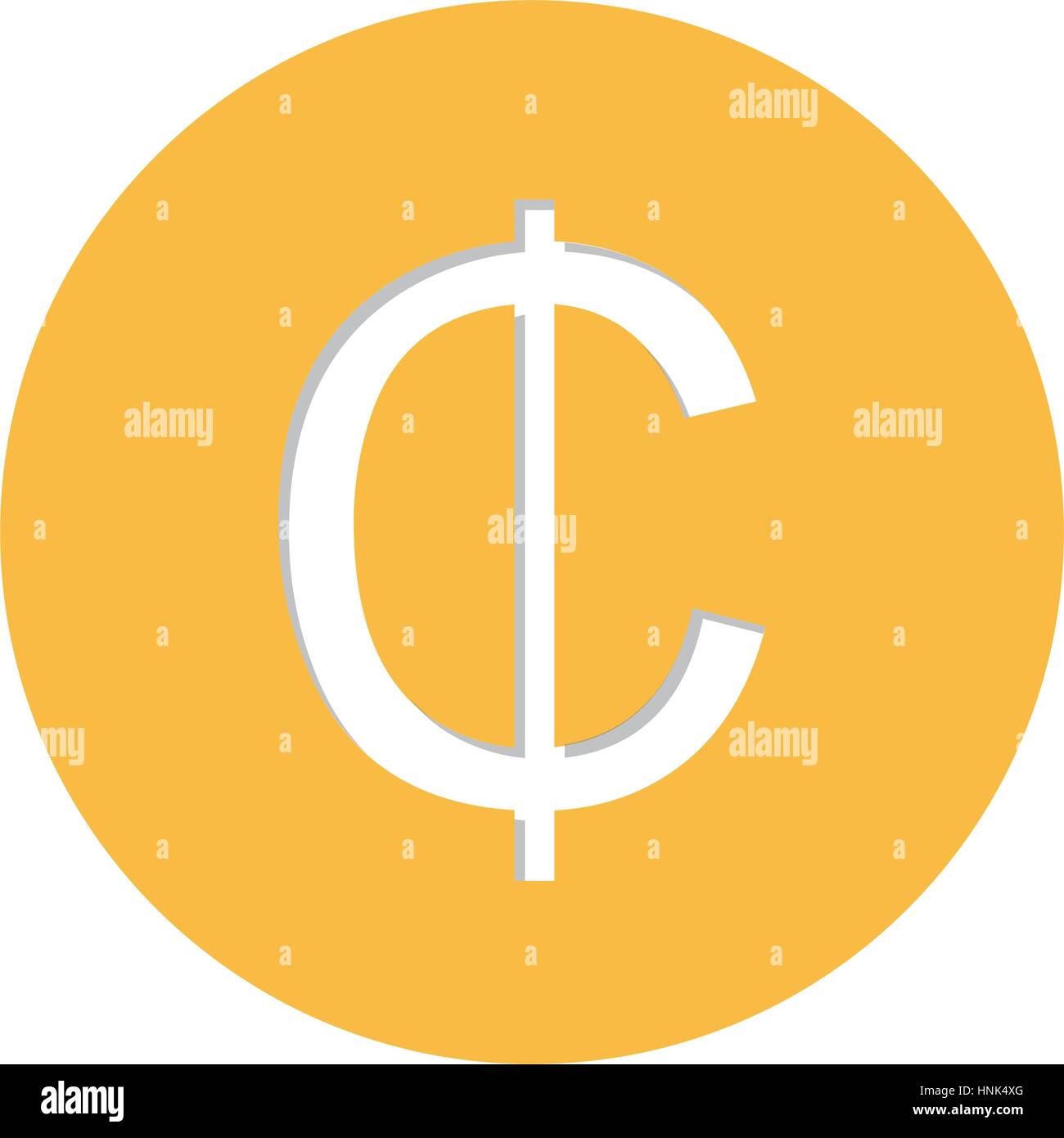 ghanaian cedi currency symbol icon image, vector illustration Stock ...