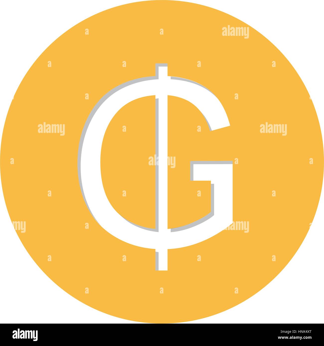 paraguayan guarani currency symbol icon, vector illustration Stock ...