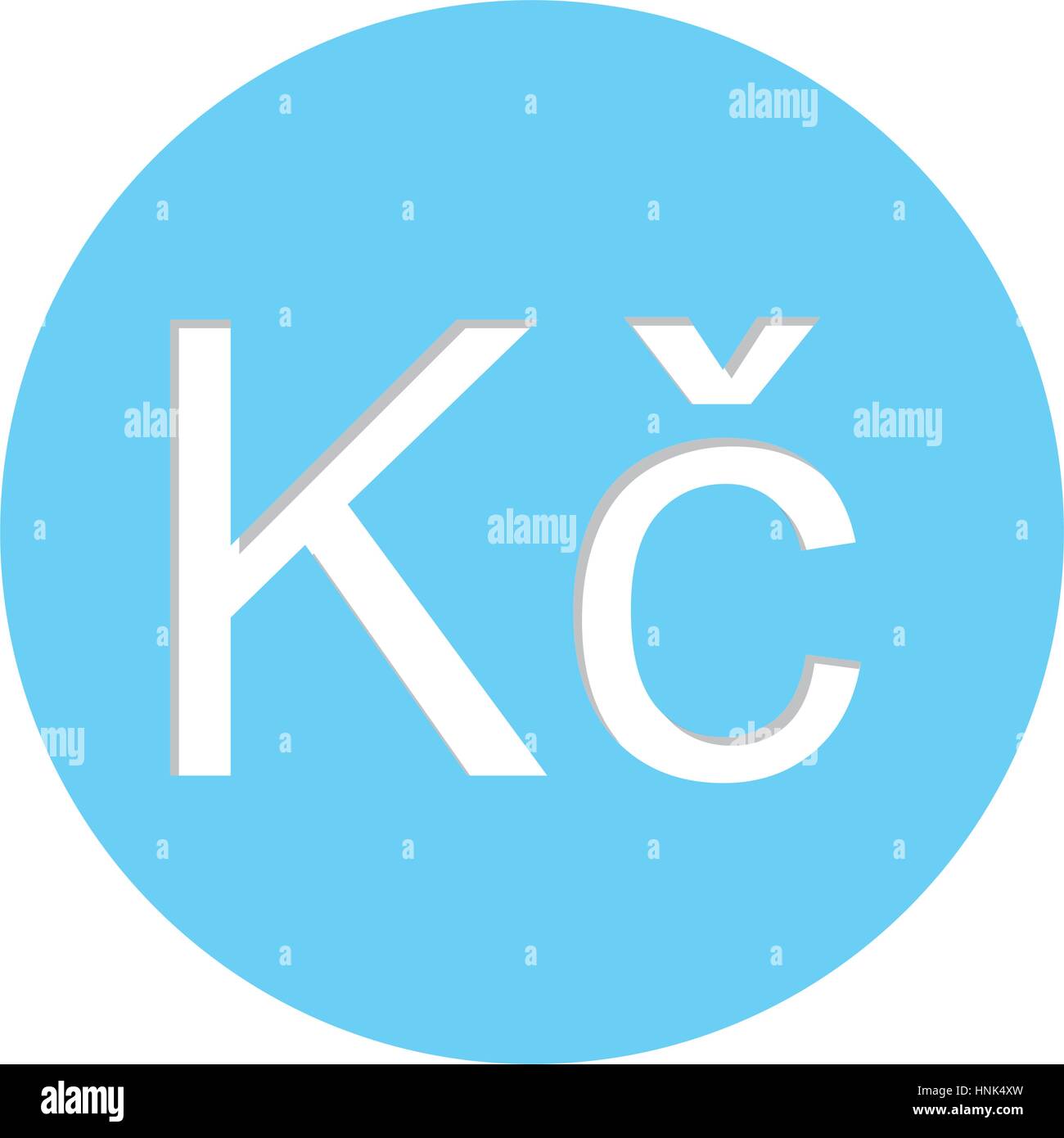 Czech crown currency symbol icon, vector illustration Stock Vector ...