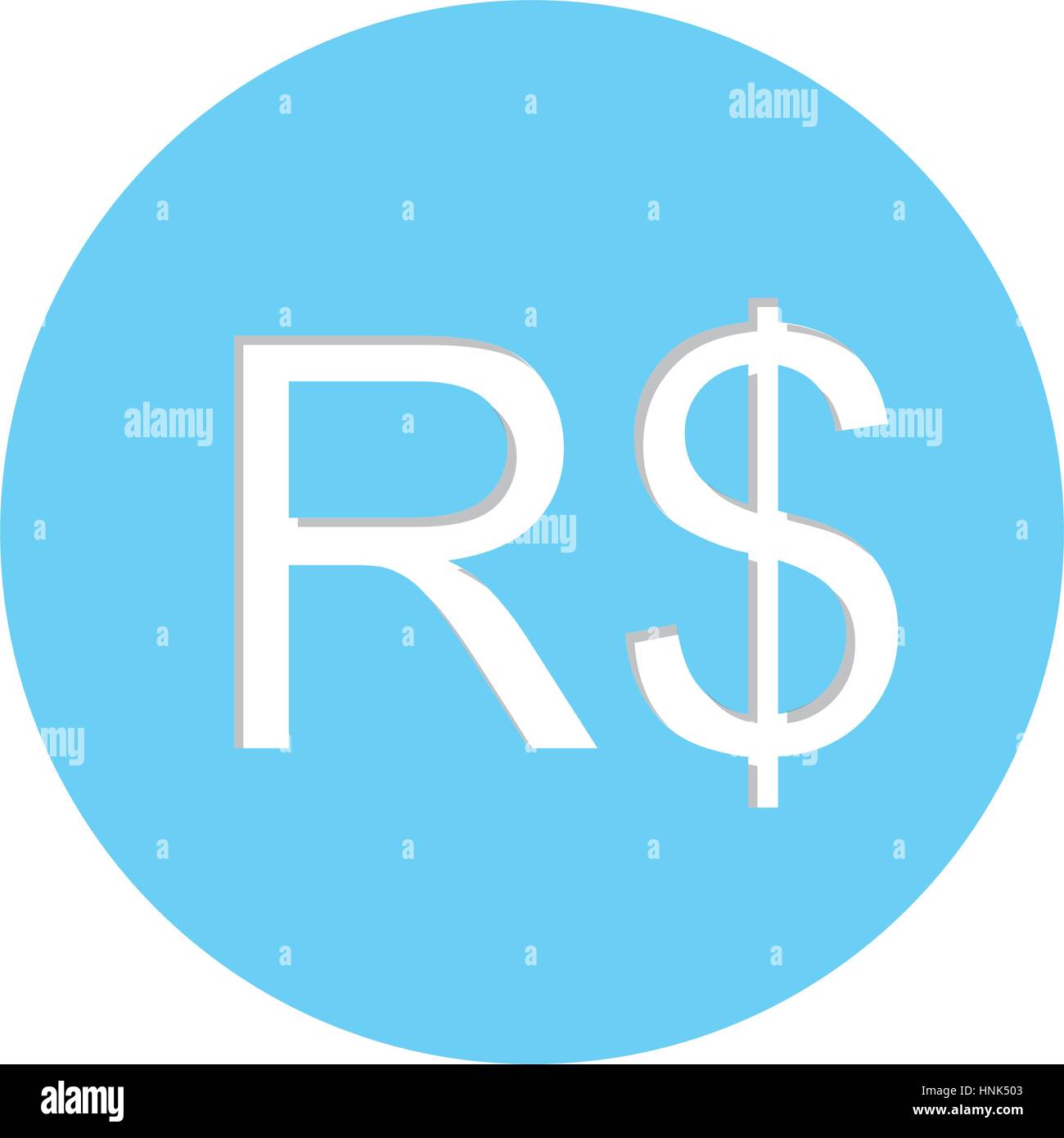 real brazil currency symbol icon image, vector illustration Stock ...