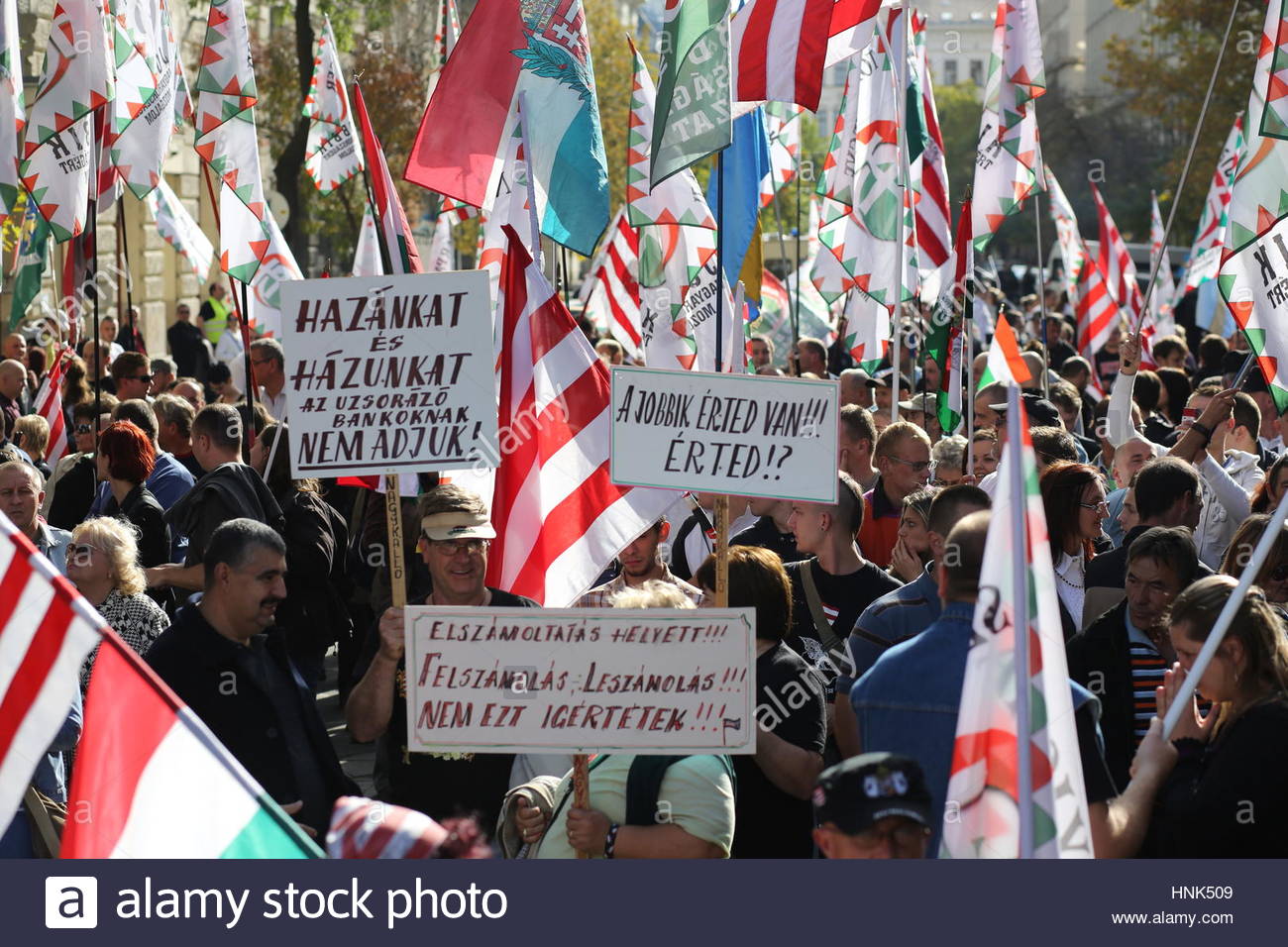 Jobbik flags hi-res stock photography and images - Alamy