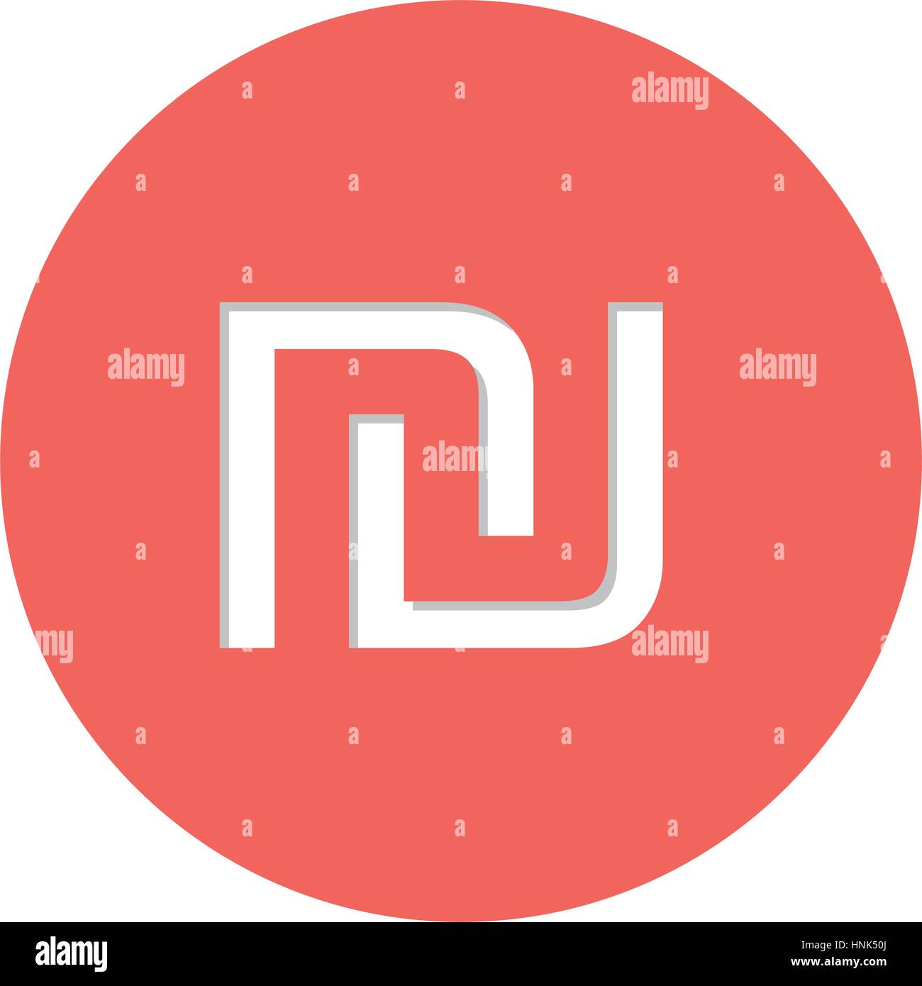 sheqel israel currency symbol icon image, vector illustration Stock ...